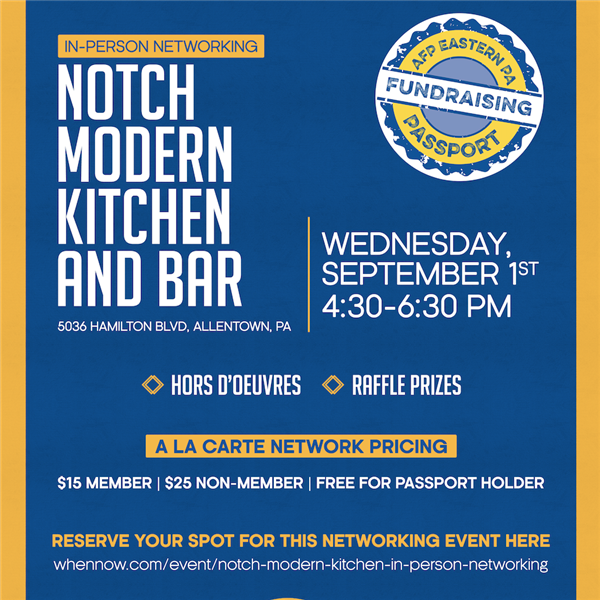 NOTCH MODERN KITCHEN IN-PERSON NETWORKING